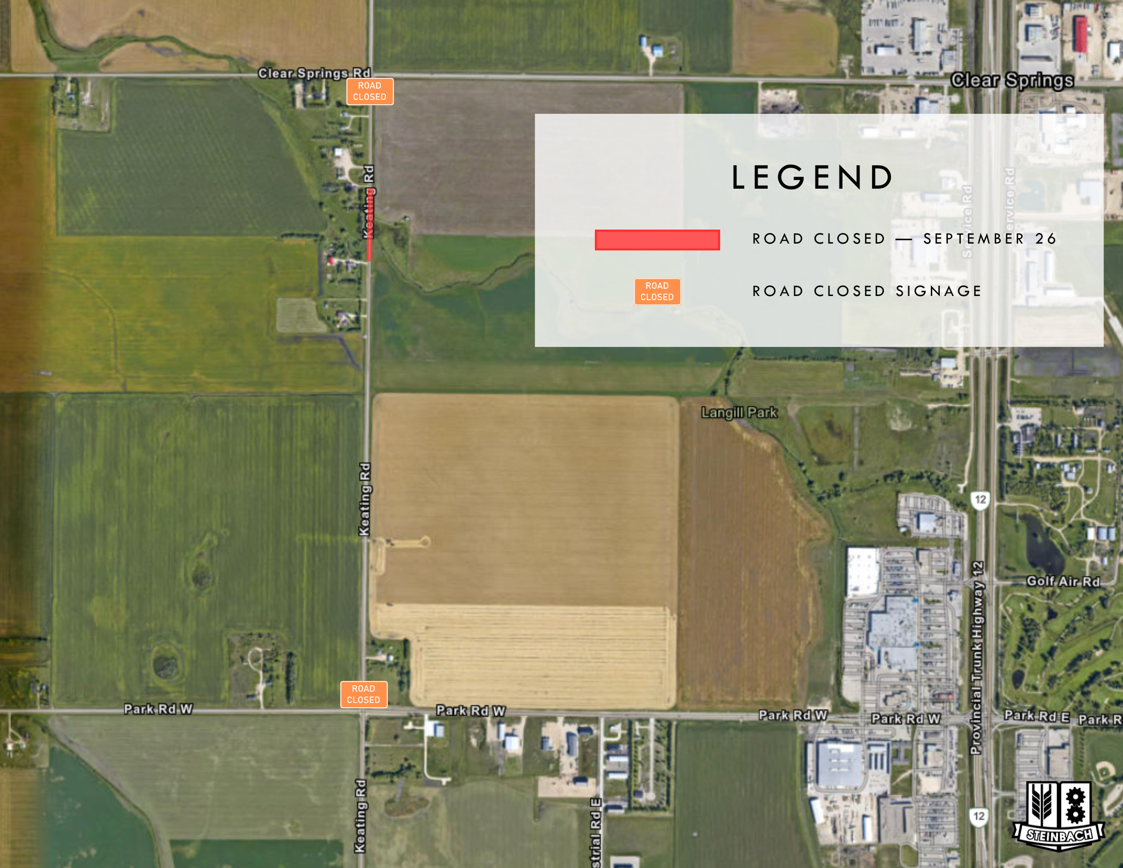 Road Closure – Keating Rd - September 26